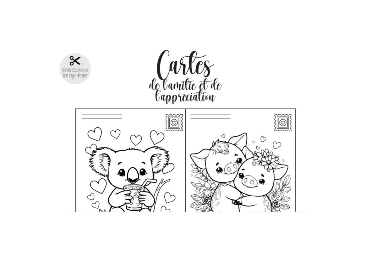 GRATUIT ! Cartes de l'amitié - St-Valentin – Le Mot Magique